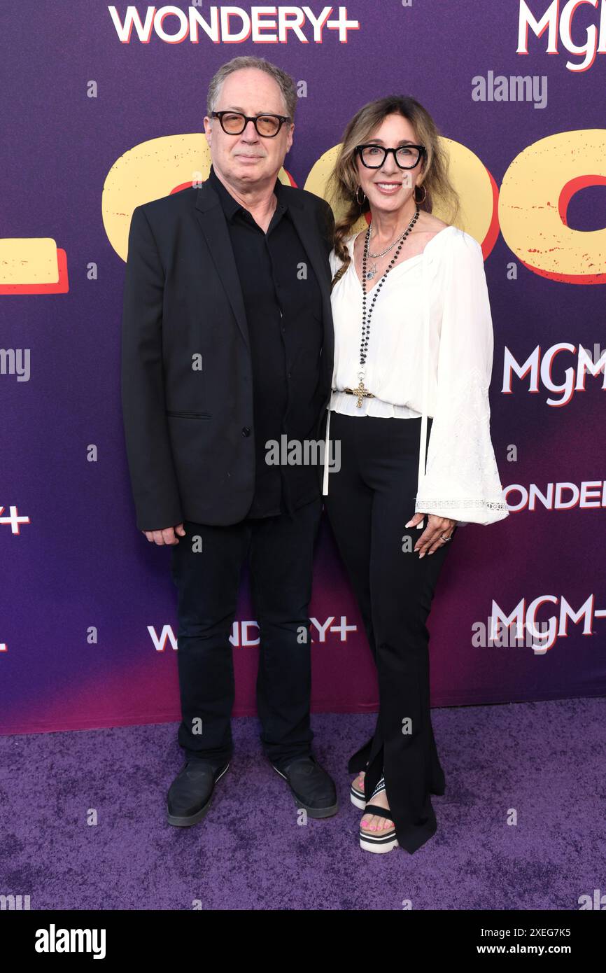Mark Isham and Donna Isham attends the premiere for MGM+'s "Hotel ...