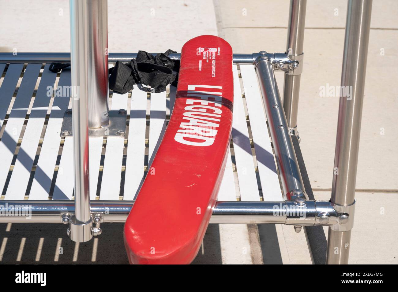 New York, United States. 27th June, 2024. A Lifeguard Rescue Tube seen ...