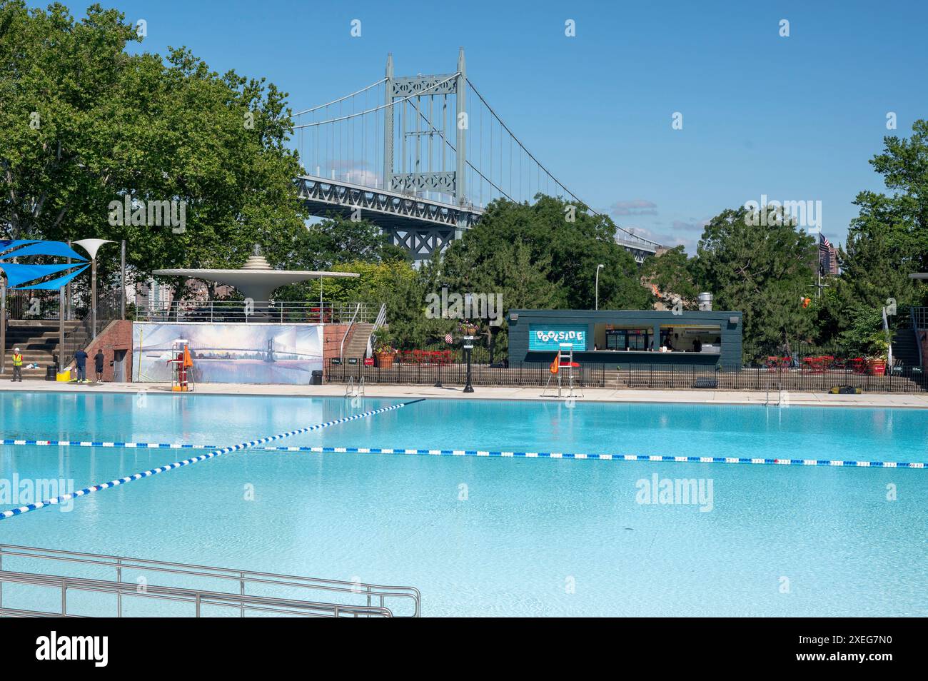 New York, United States. 27th June, 2024. General view of Astoria Pool ...