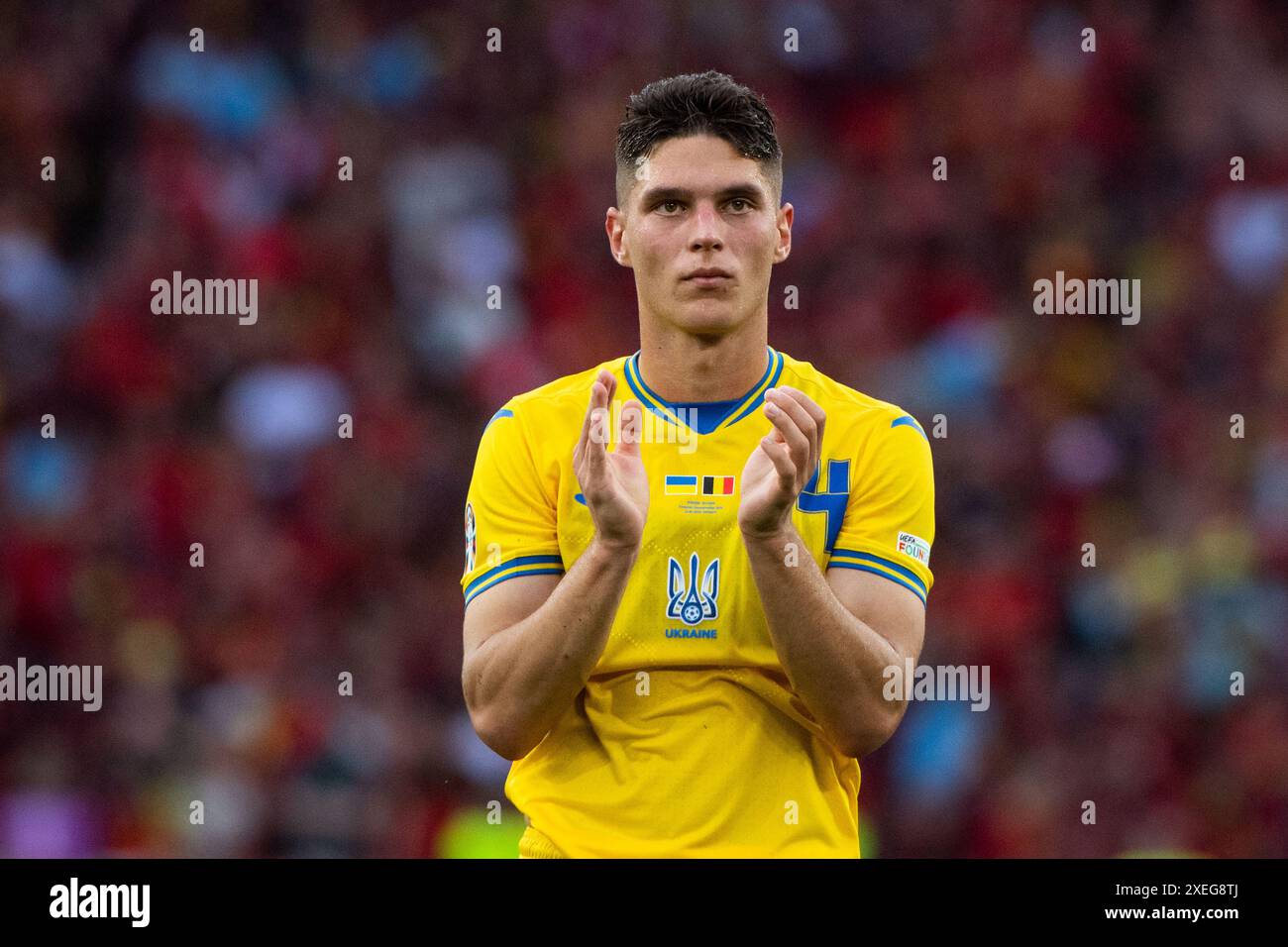 Heorhii Sudakov (Ukraine, #14) ist enttauescht ueber das Unentschieden ...