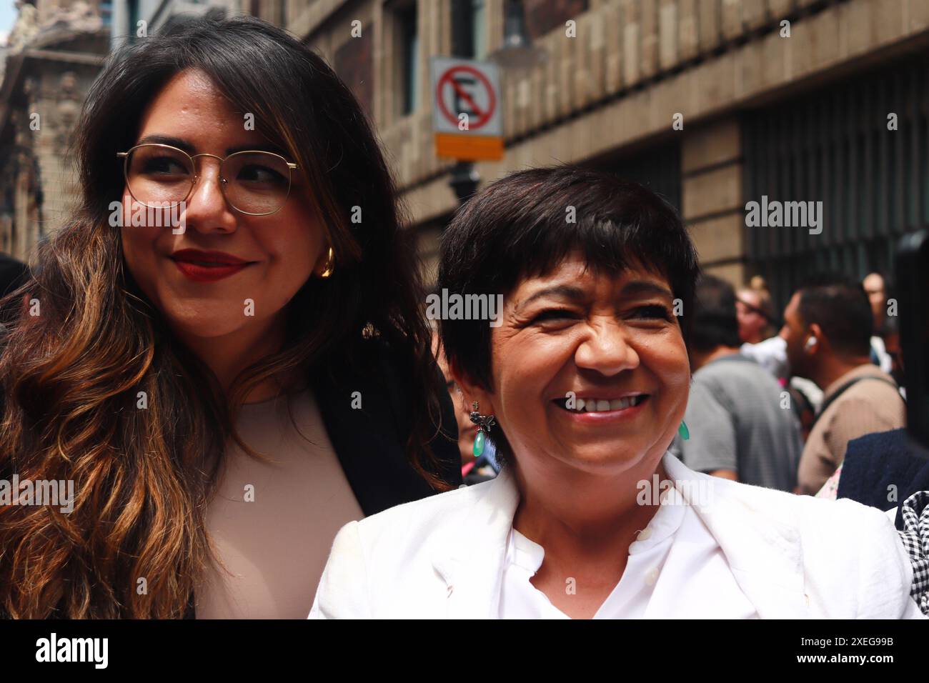 Mexico City, Mexico. 27th June, 2024. Edna Elena Vega, leaves after she was announced as new ...