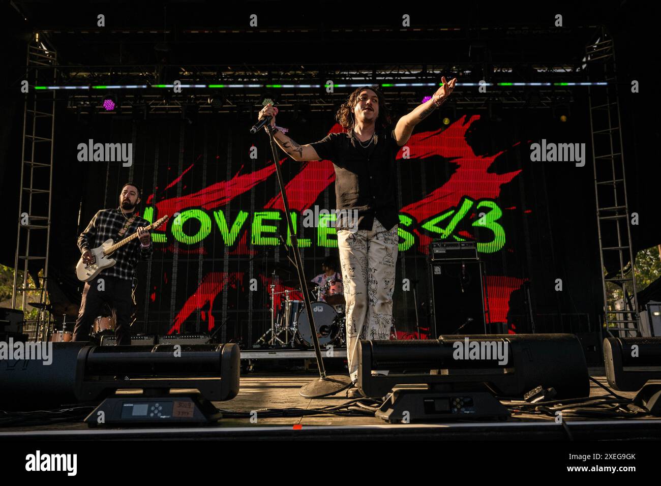 Dylan Tirapelli- Jamail and Julian Comeau- Loveless perform on Day 1 of ...