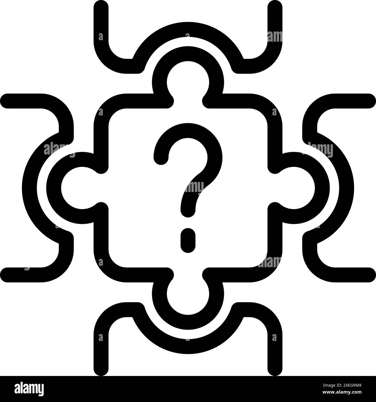 Team is working together, trying to solve a problem represented by a ...