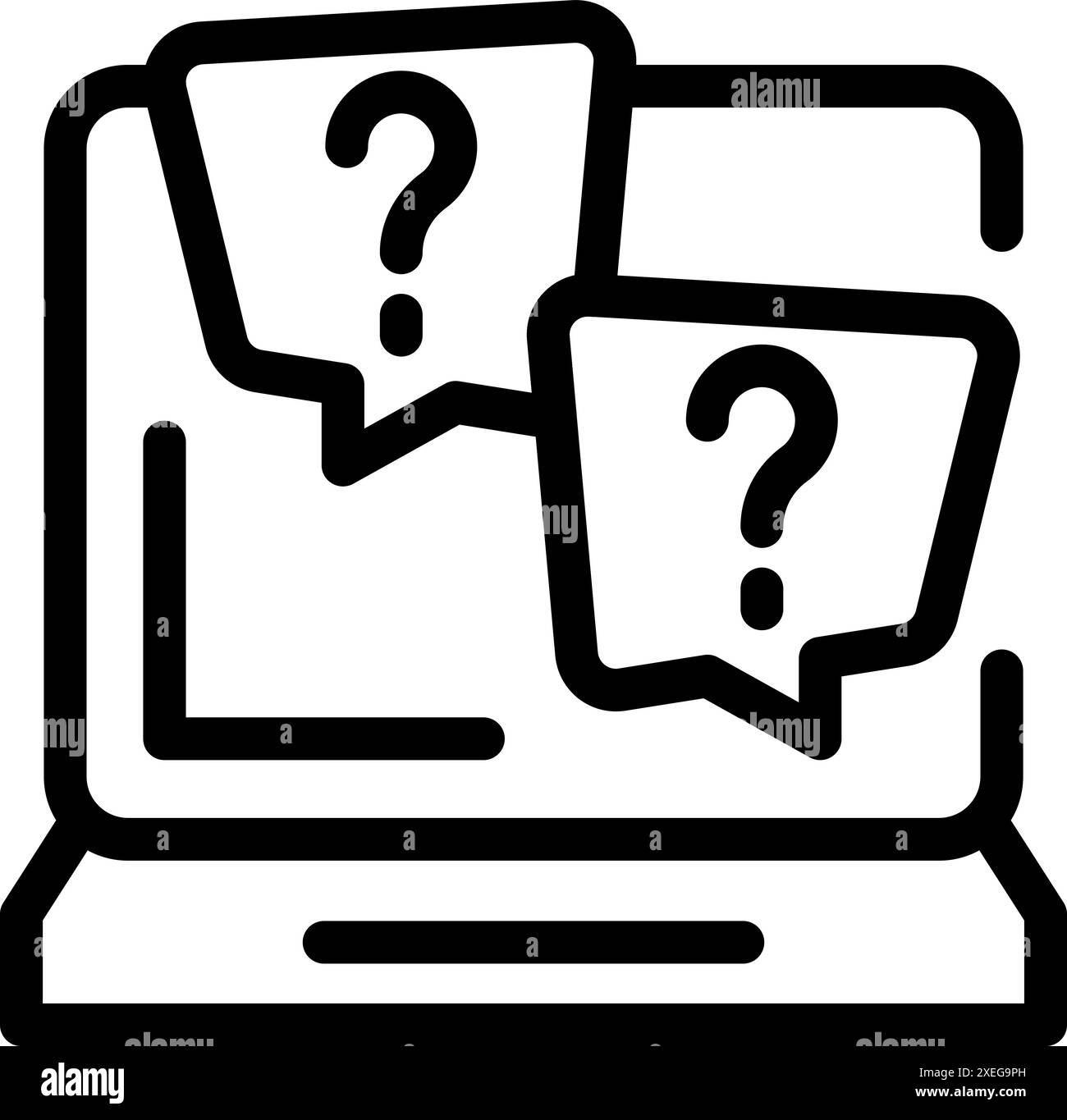 Customer uncertainty background Stock Vector Images - Alamy