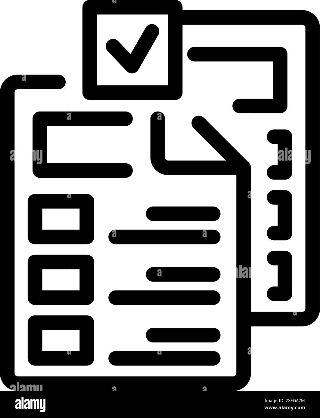 Icon of a businessman checking off tasks on a checklist, symbolizing ...