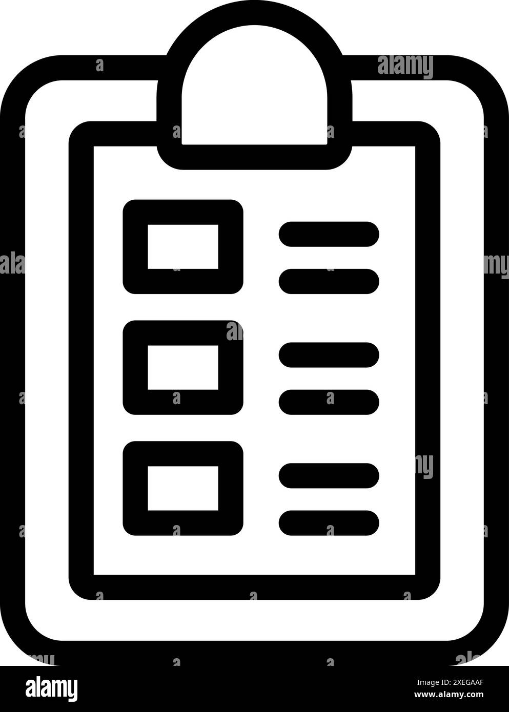 Clipboard with checklist icon, questionnaire, survey, clipboard symbol ...