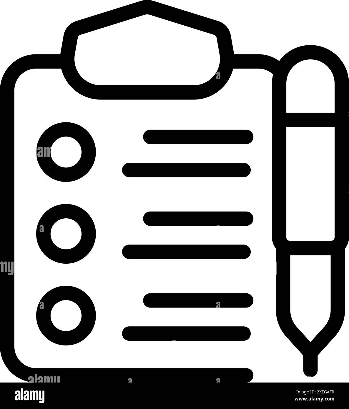 Clipboard is shown with a checklist and a pen, symbolizing task ...