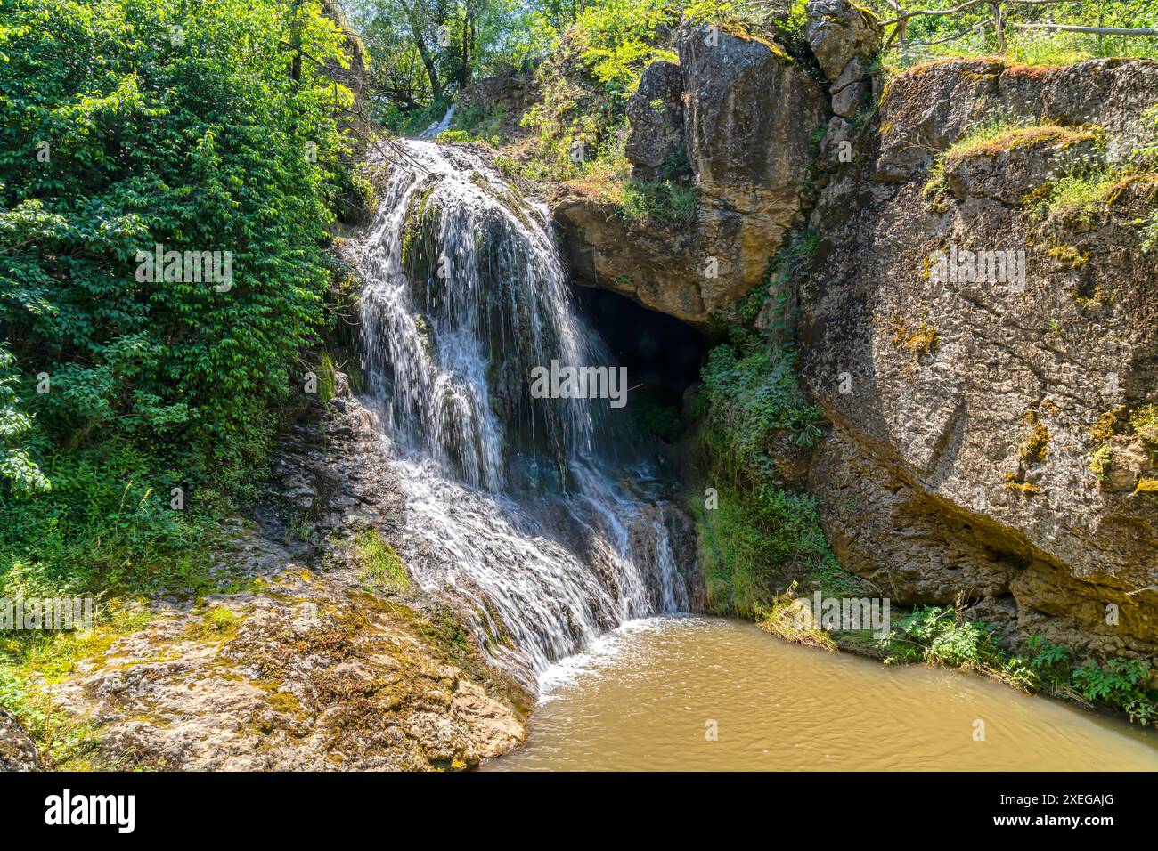 Beautiful Zarapovski Waterfall in Spring, Bulgaria Stock Photo - Alamy