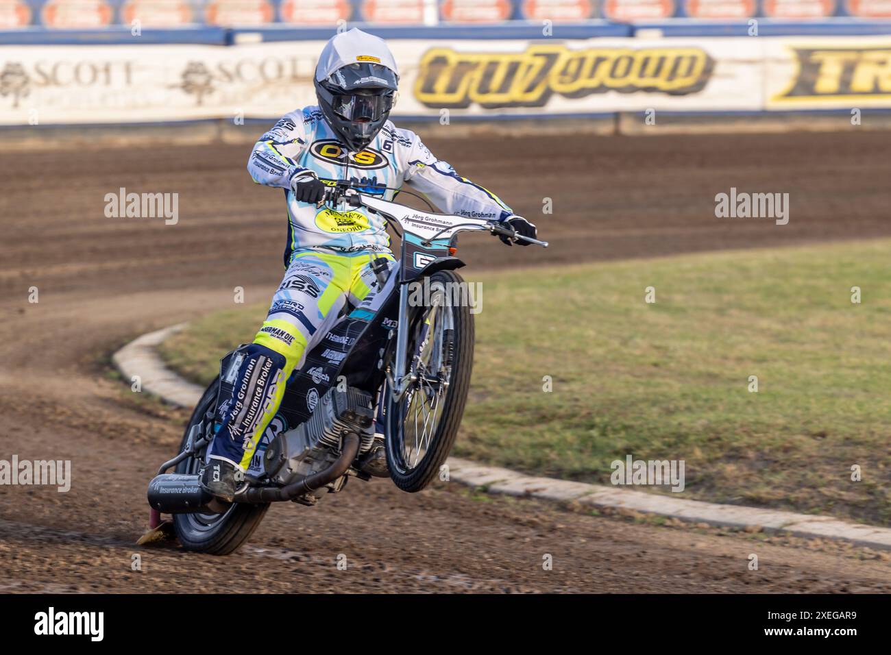 Erik Riss - German speedway rider riding for Oxford Spires. June 2024 ...