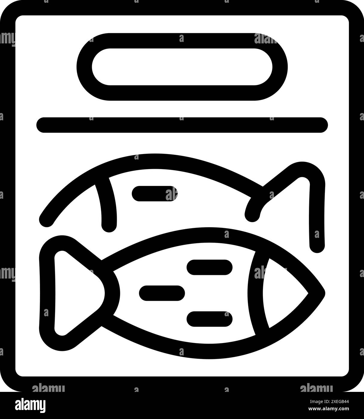 Frozen seafood package Stock Vector Images - Alamy