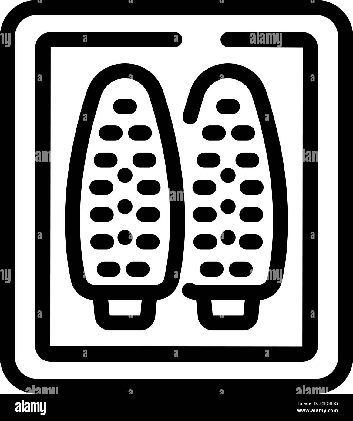 Black outline icon of a tray holding two corn cobs, symbolizing food ...