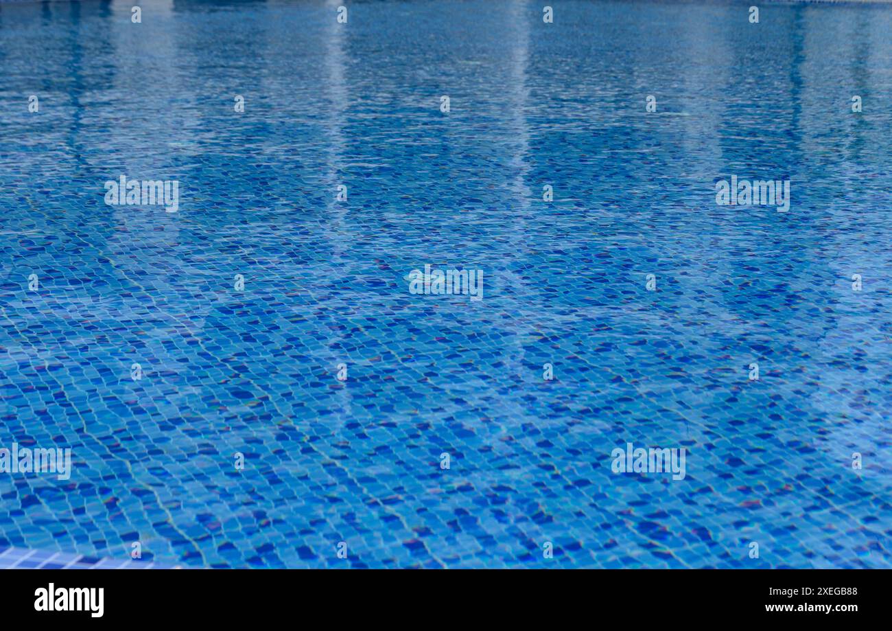 Swimming Pool Surface With Light Reflection and Water Ripple Patterns ...