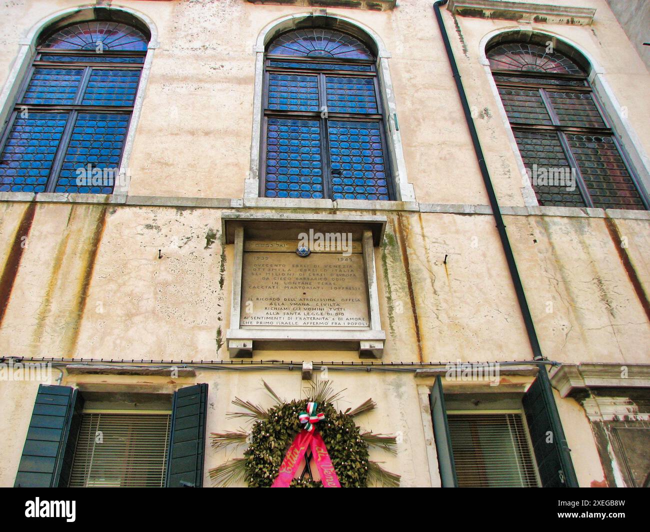 Ghetto Nuovo Venice / Cannaregio; Spanish synagogue 16th century Stock ...