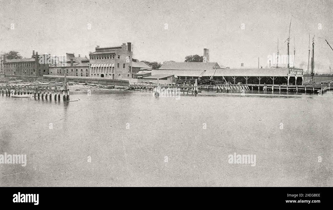 Roessler-Hasslacher Chemical Company's Works, Perh Amboy, NJ circa 1901 ...