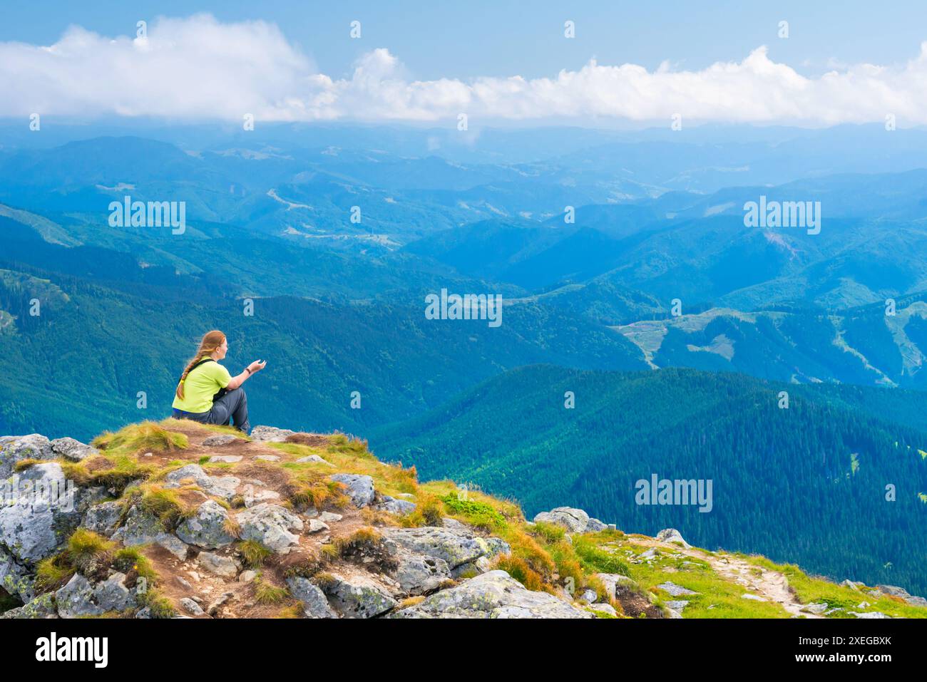 Beautiful young woman selfie hi-res stock photography and images - Alamy