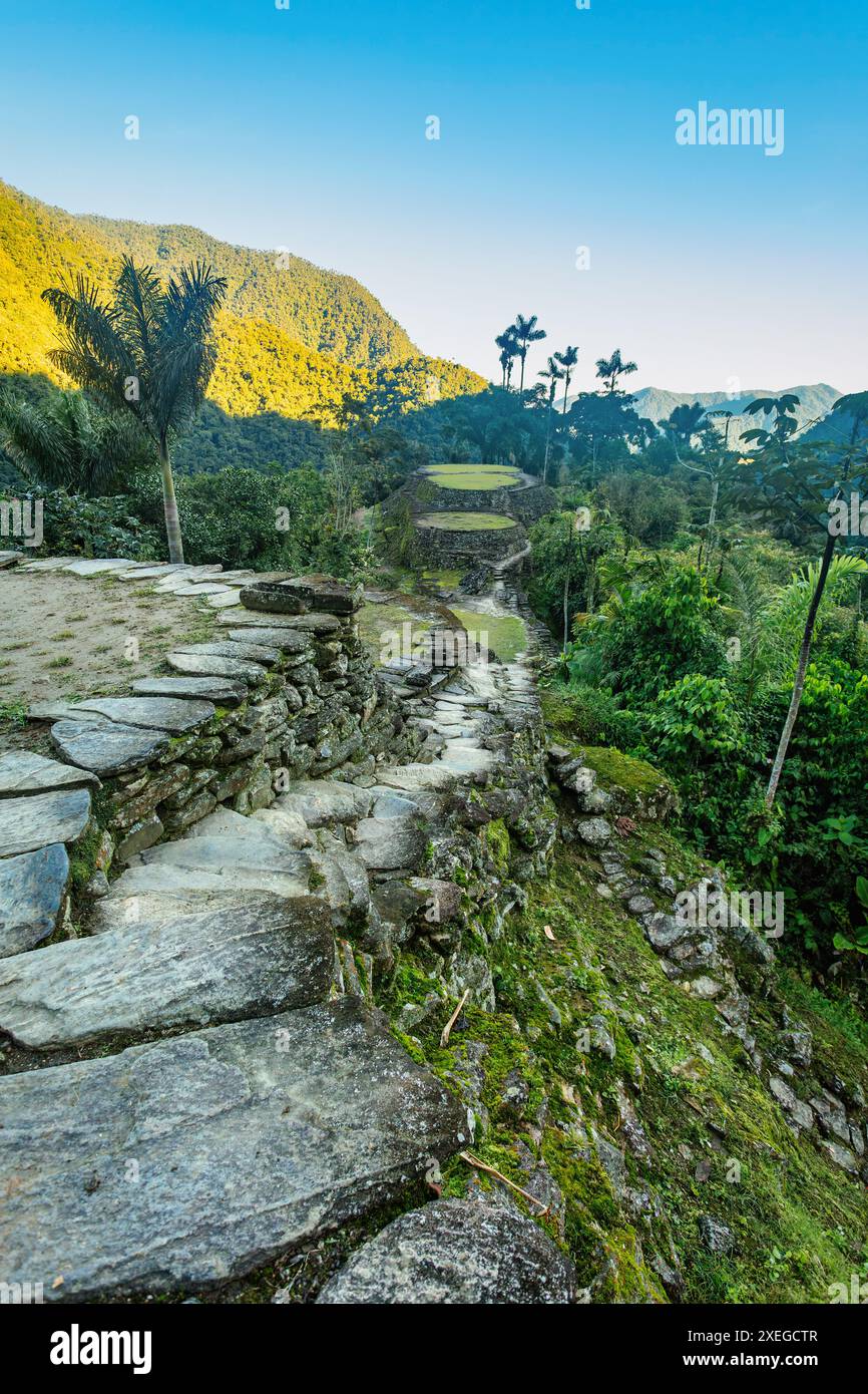 Ciudad Perdida, ancient ruins in Sierra Nevada mountains. Santa Marta ...