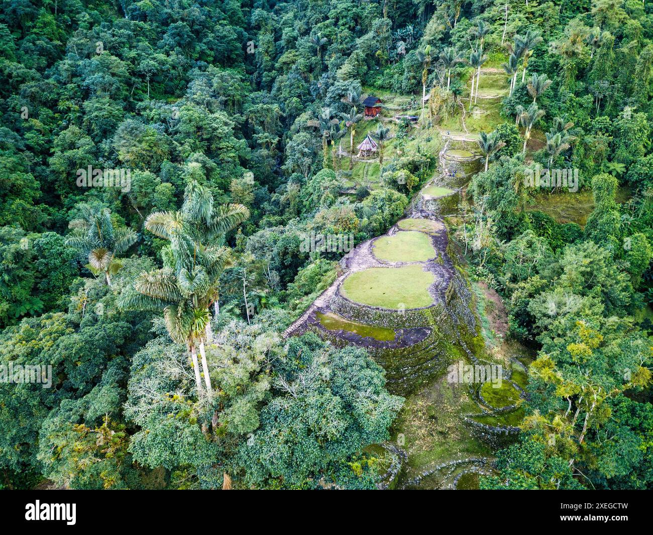 Ciudad Perdida, ancient ruins in Sierra Nevada mountains. Santa Marta ...