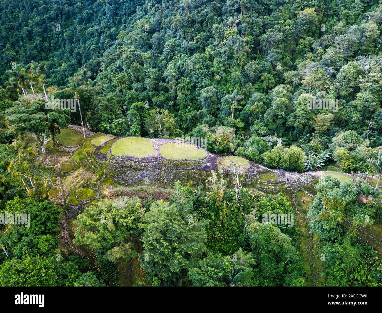 Ciudad Perdida, ancient ruins in Sierra Nevada mountains. Santa Marta ...