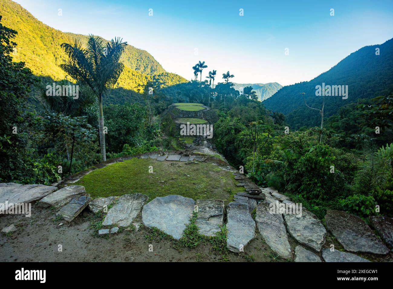Ciudad Perdida, ancient ruins in Sierra Nevada mountains. Santa Marta ...