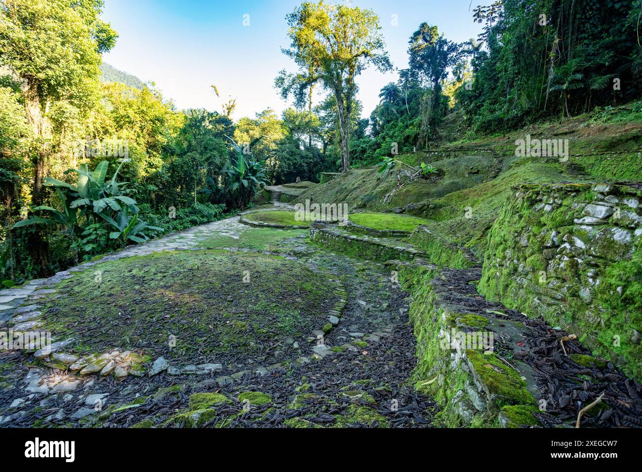 Ciudad Perdida, ancient ruins in Sierra Nevada mountains. Santa Marta ...
