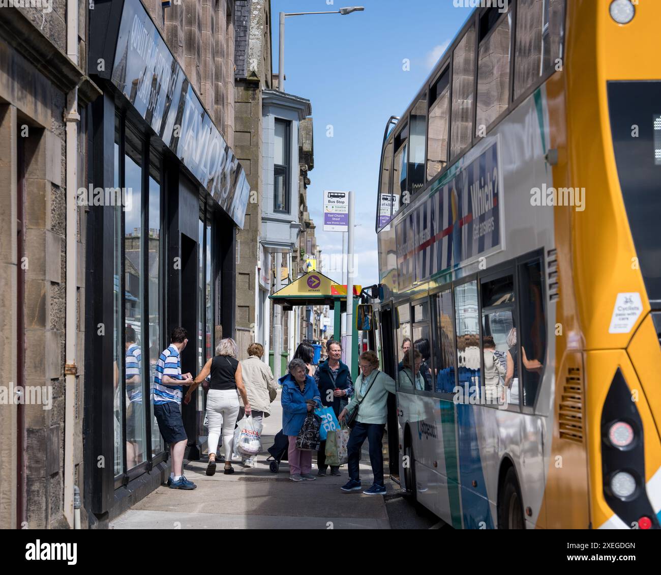 27 June 2024. East Church Street,Buckie,Moray,Scotland. This is people ...