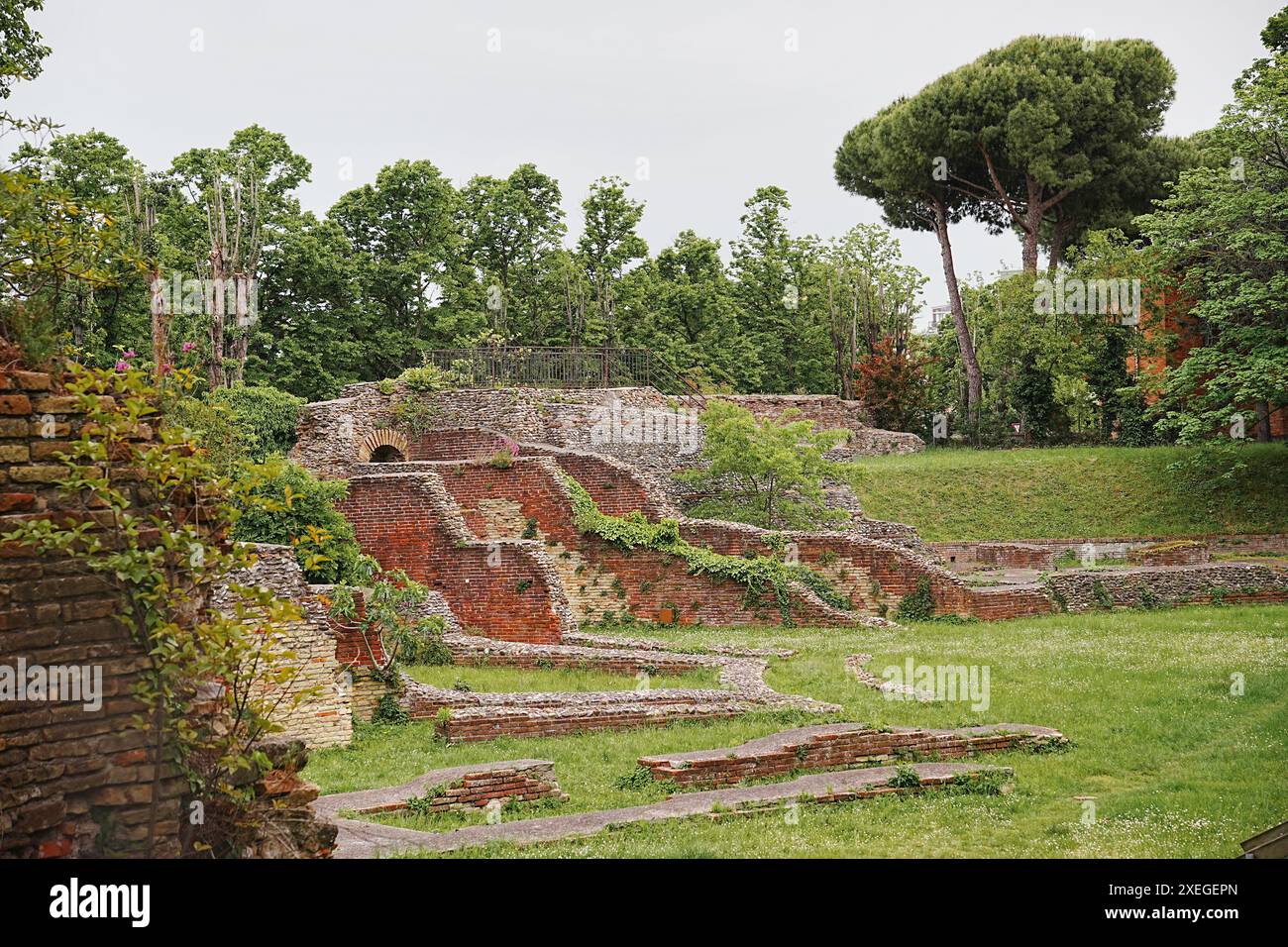Roman amphitheater in Rimini Stock Photo - Alamy