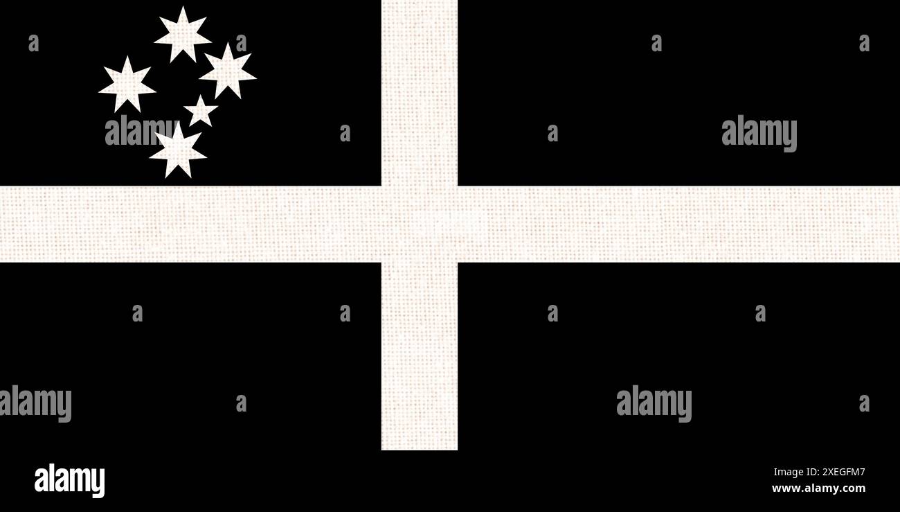 The Cornish Australian flag. Illustration of Cornish Australian flag ...