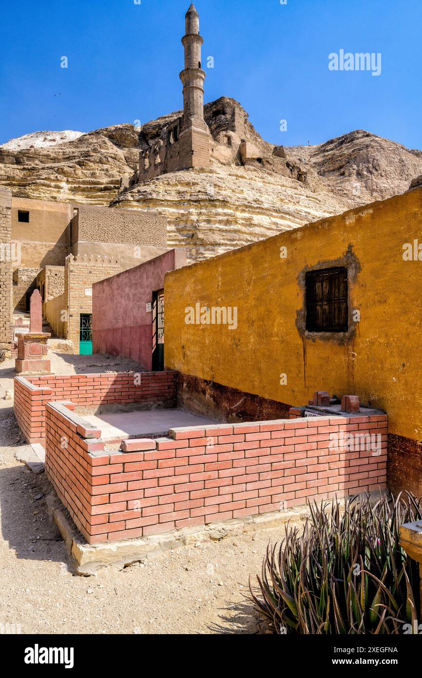 The ruins of the Mausoleum and Mosque of Shahin Al-Khalwati on Mokattam ...