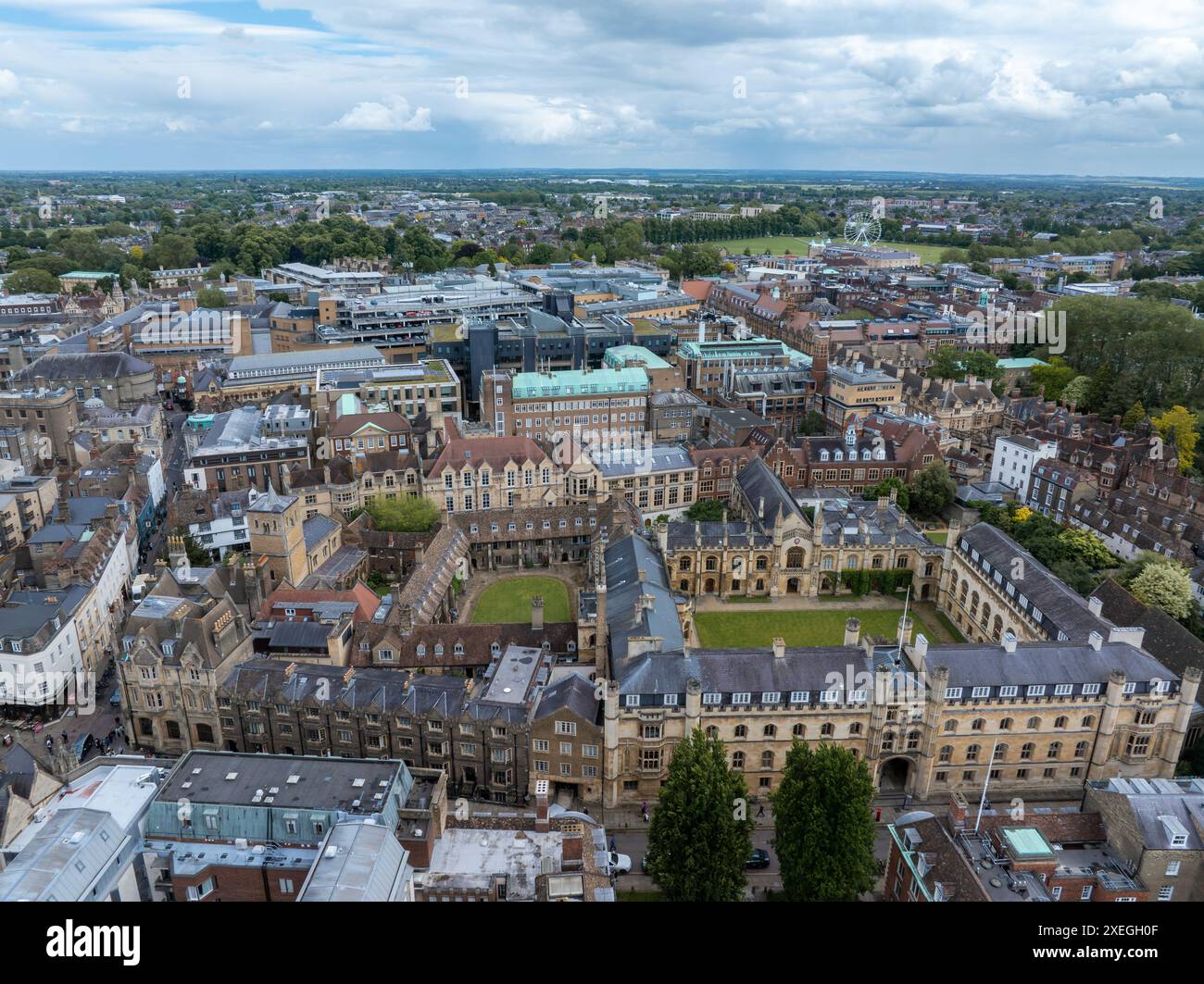 Aerial view cambridgeshire town st hi-res stock photography and images ...