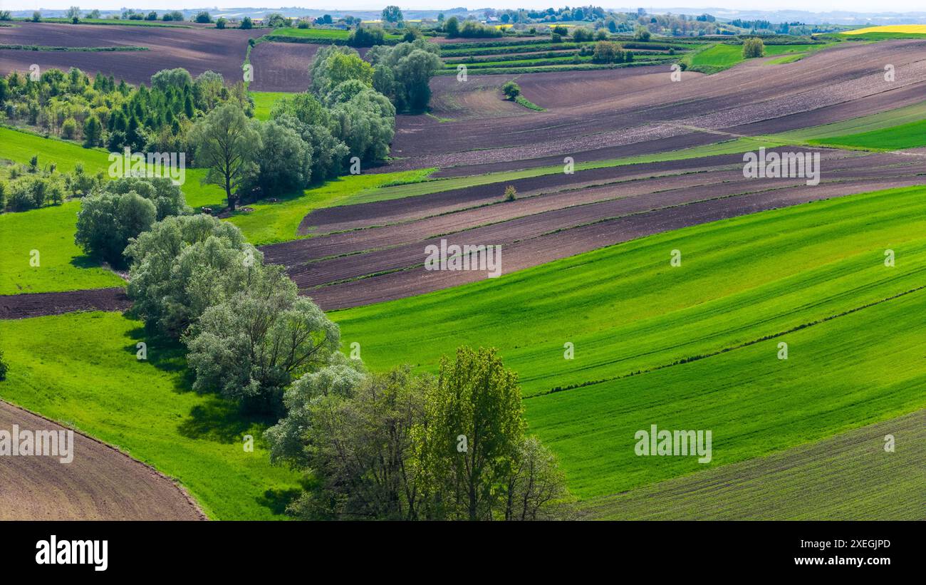Drone panoramic view countryside farm hi-res stock photography and ...