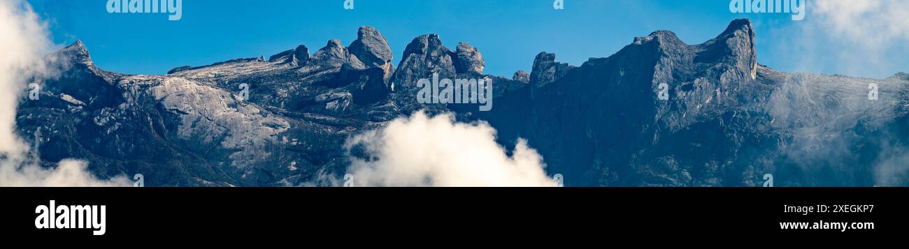 Panoramic view of the summit of Mount Kinabalu. Sabah, Borneo, Malaysia ...