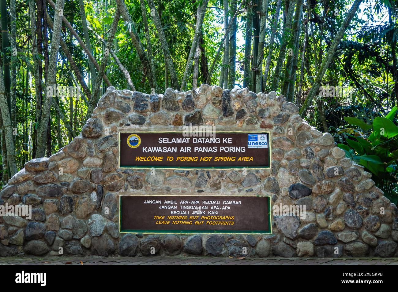 Poring Hot Spring is a big tourist attraction. Sabah, Borneo, Malaysia ...