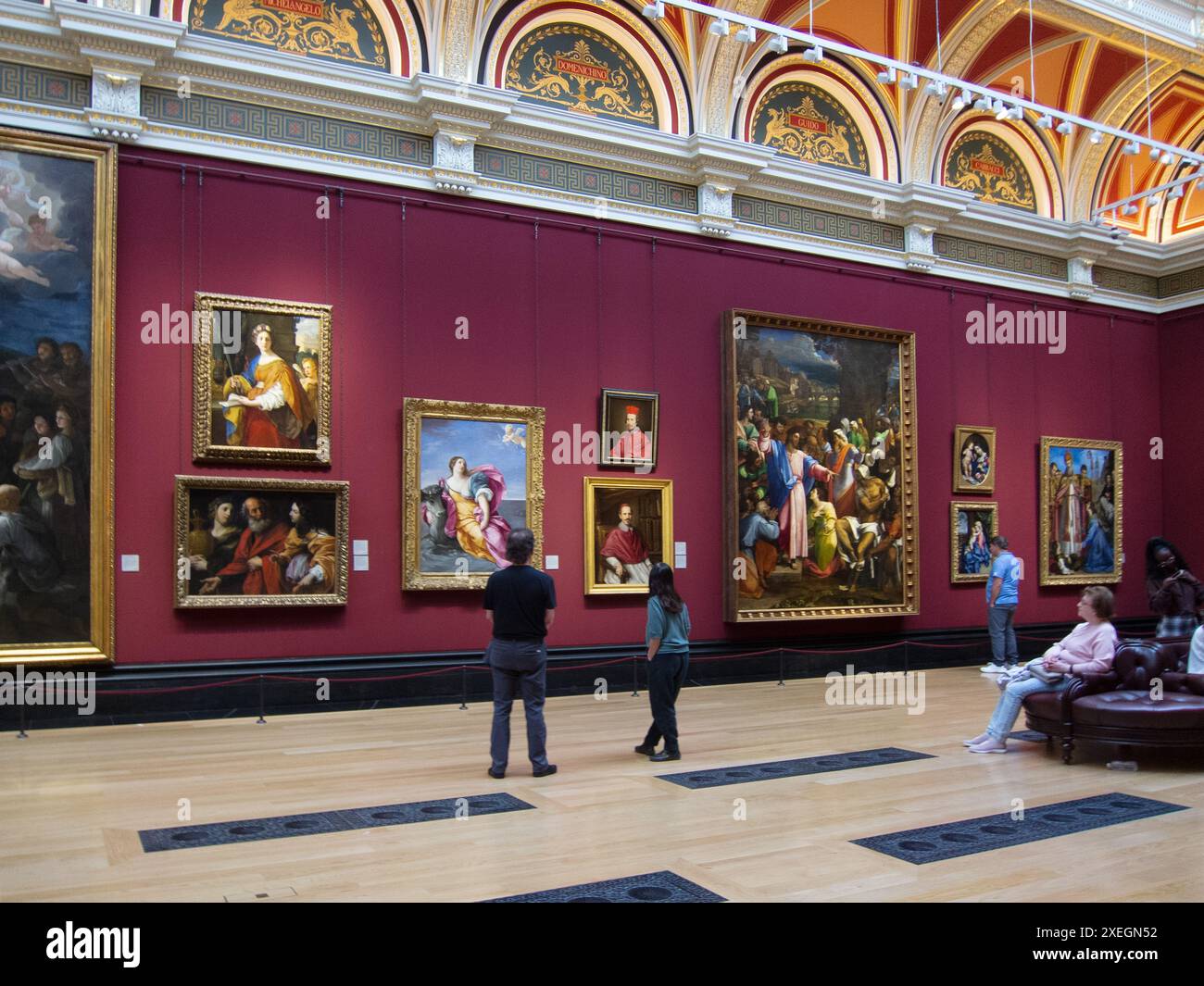 The National Gallery, an art museum in Trafalgar Square in the City of ...