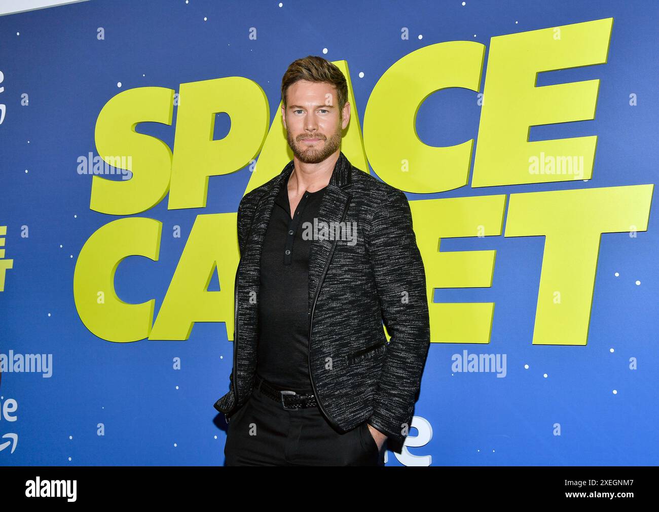 Tom Hopper attends the Amazon MGM Studios premiere of "Space Cadet" at ...