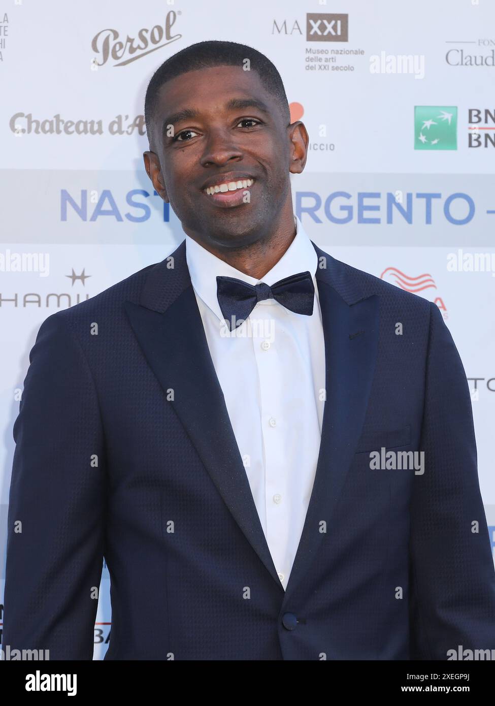 Rome, MAXXI museum, Silver Ribbons 2024. In the photo: Yonv Joseph ...