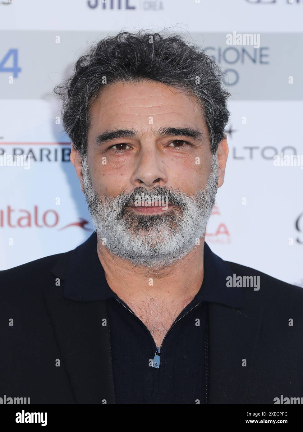 Rome, MAXXI museum, Silver Ribbons 2024. In the photo: Marco Leonardi Stock Photo - Alamy