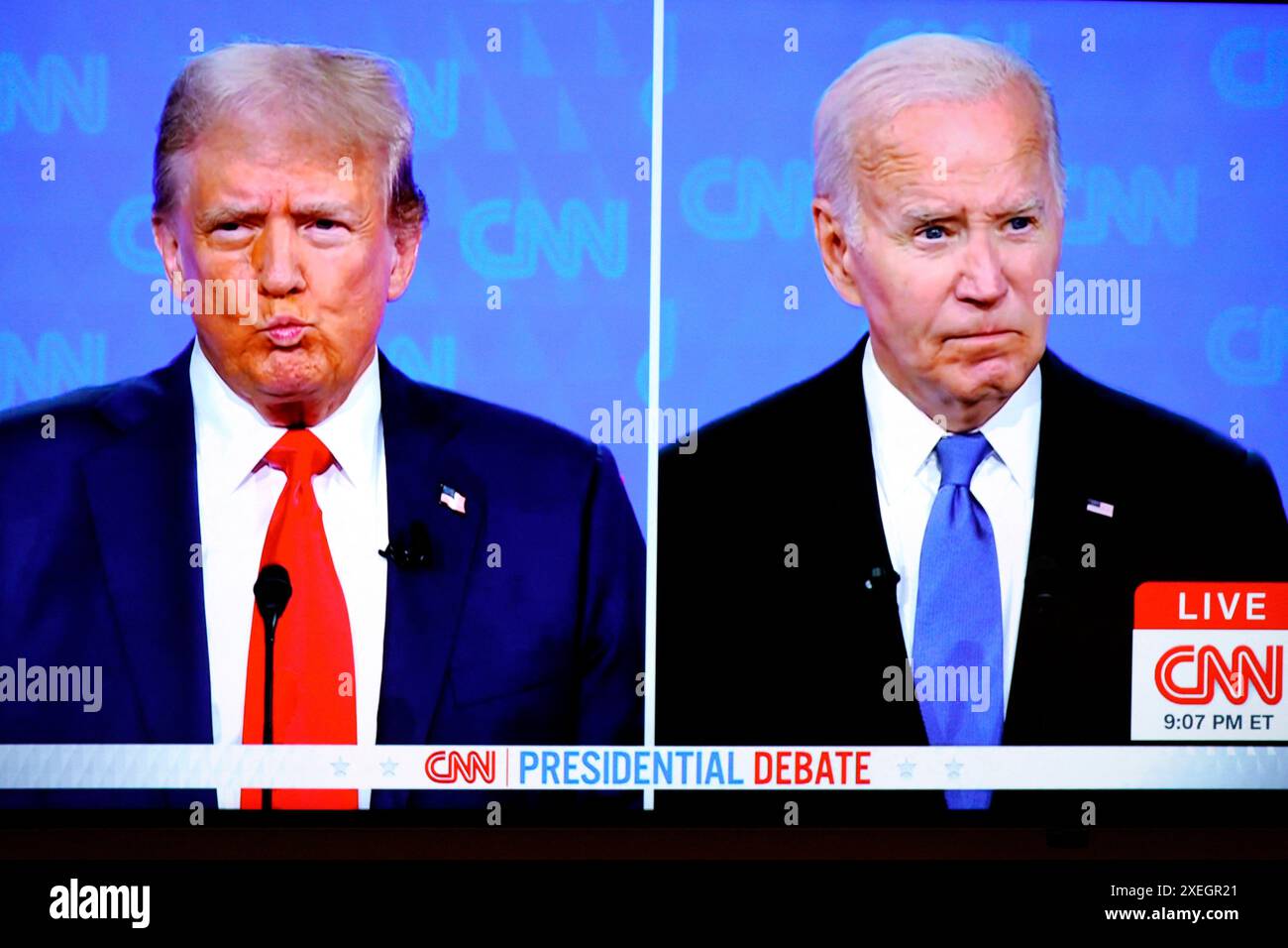 Washington, United States. 27th June, 2024. The first 2024 presidential ...