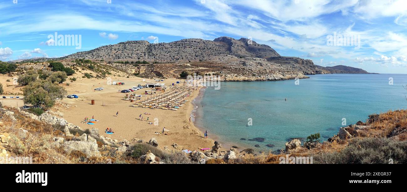 Agathi Beach on Rhodes Stock Photo - Alamy