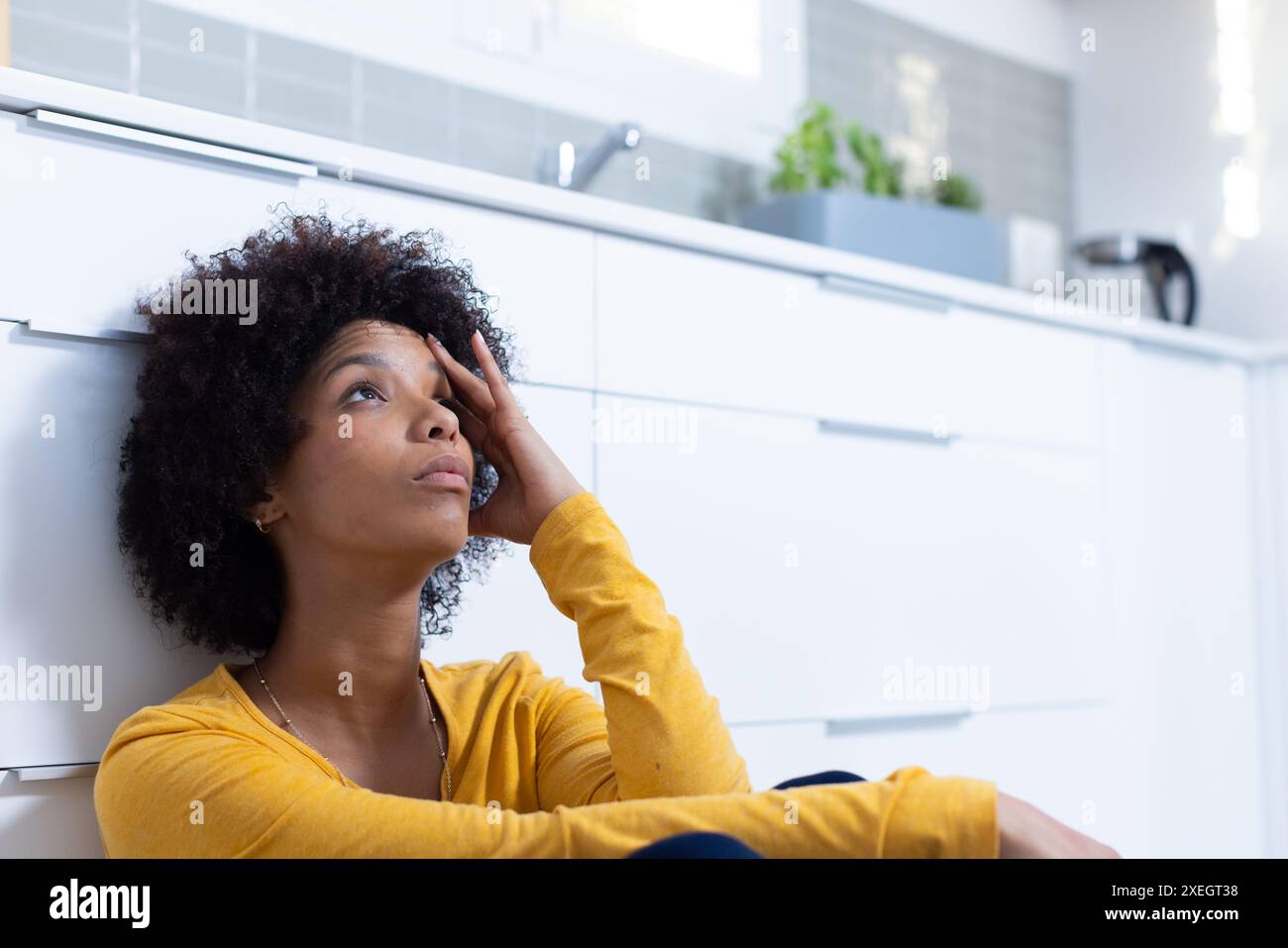 Self contemplation distress hi-res stock photography and images - Alamy
