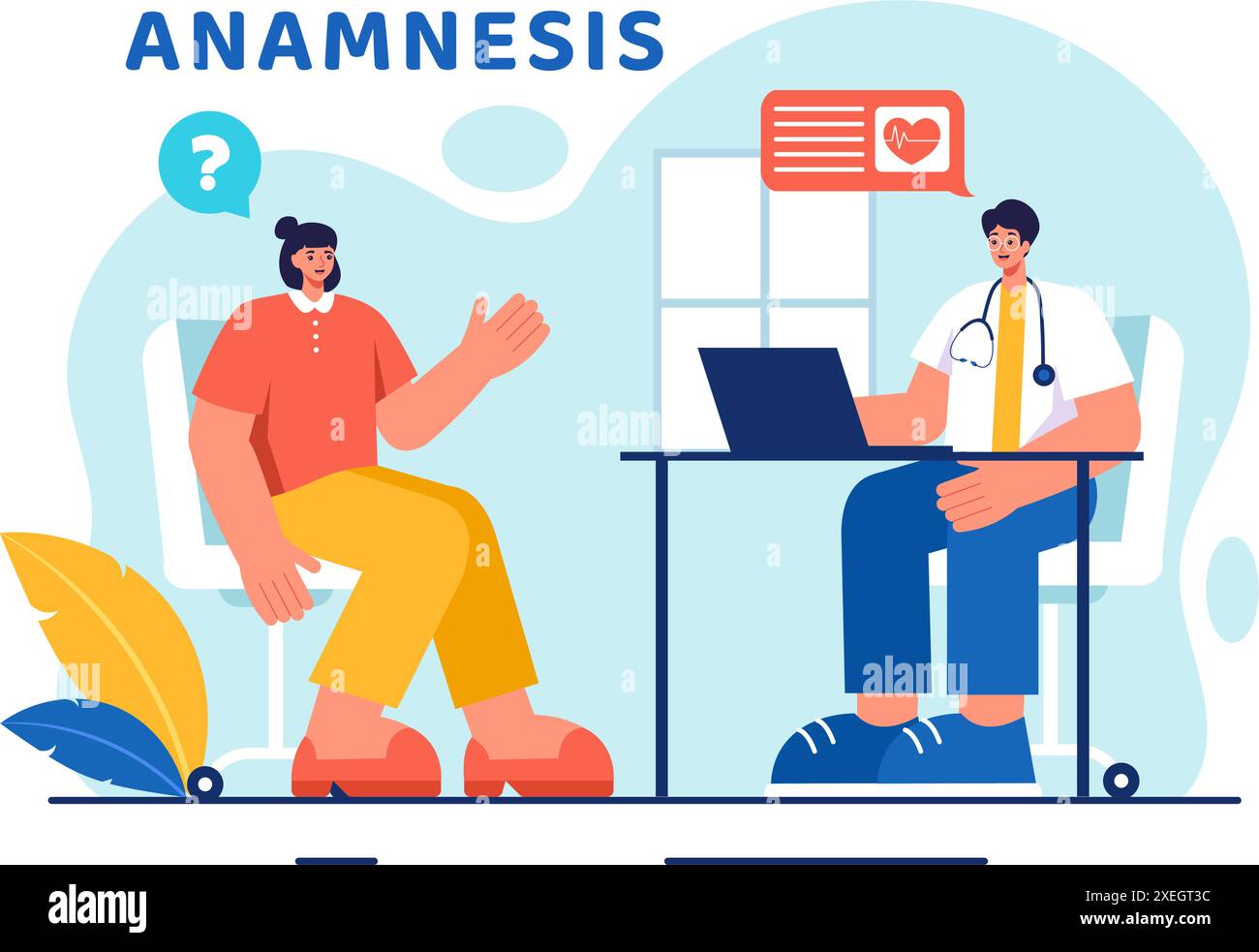 Vector Illustration of an Anamnesis System Providing Information About ...