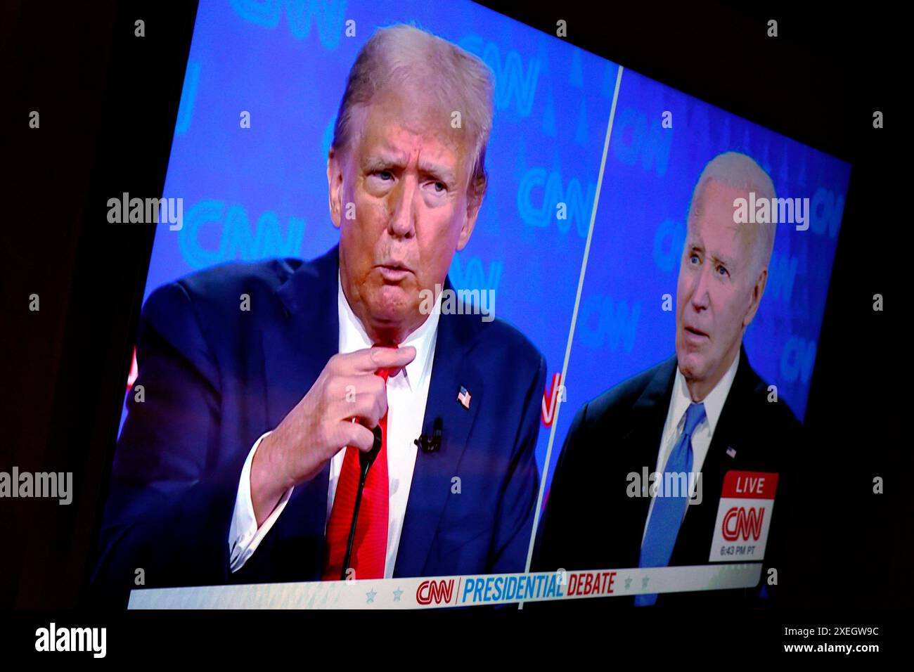 Washington, United States. 27th June, 2024. The first 2024 presidential ...