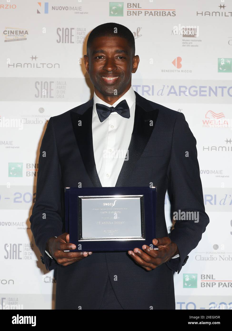 Rome, MAXXI museum, Silver Ribbons 2024 - Awards. In the photo: Yonv ...