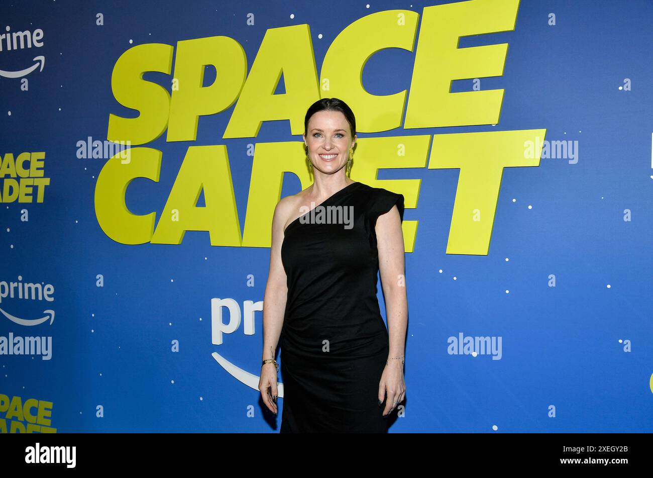 Writer-director Liz W. Garcia attends the Amazon MGM Studios premiere of "Space Cadet" at ...