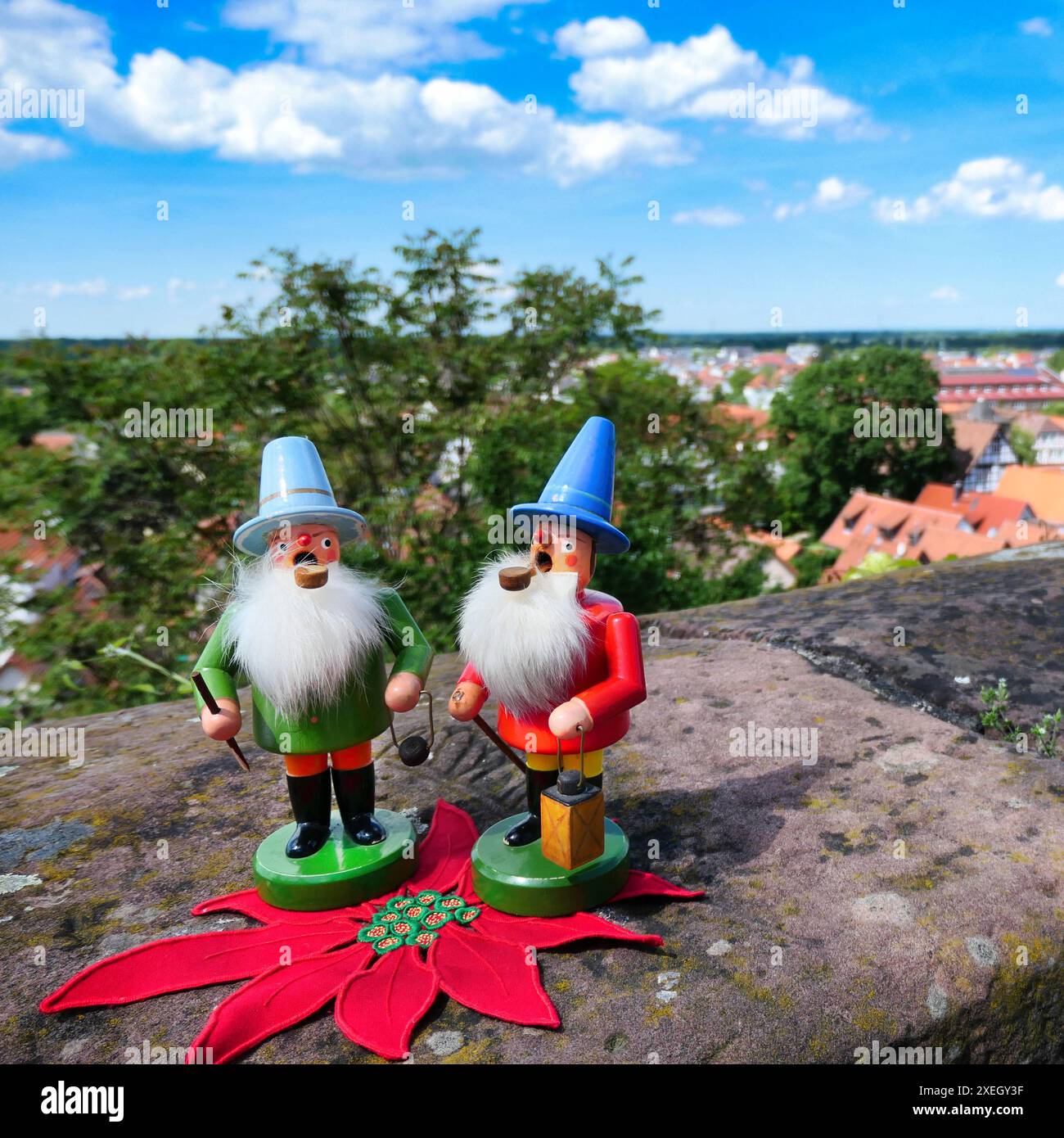 Smoking man on church wall Stock Photo - Alamy
