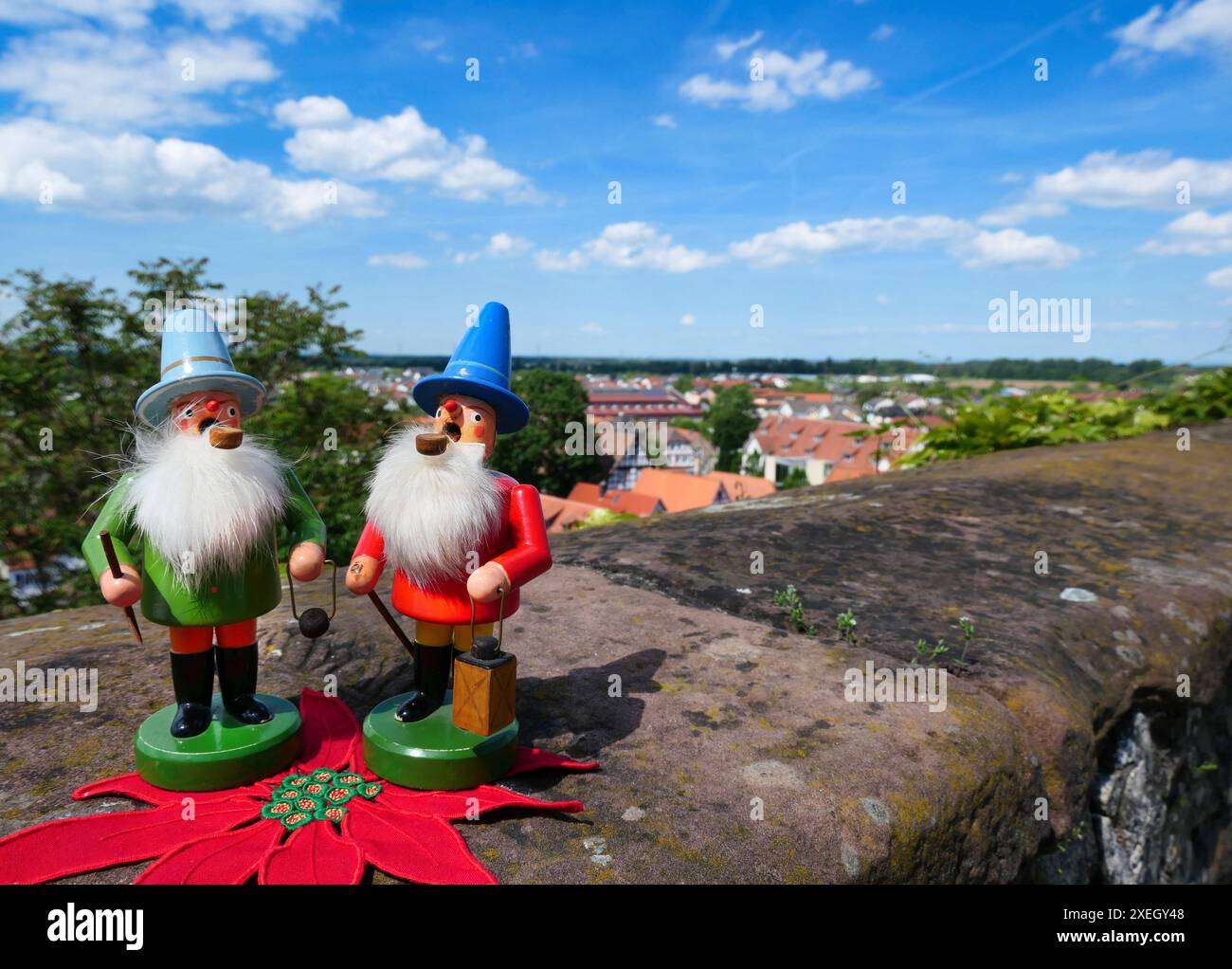 Smoking man on church wall Stock Photo - Alamy