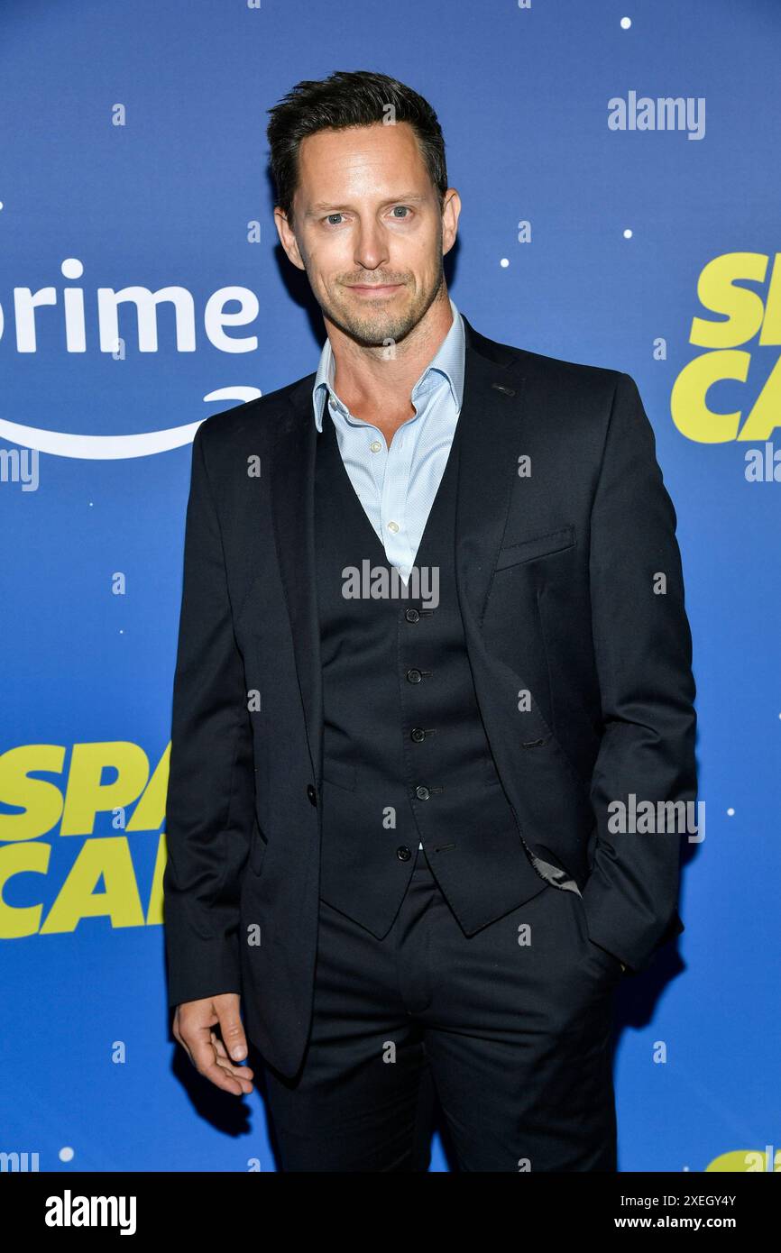 Andrew Call attends the Amazon MGM Studios premiere of "Space Cadet" at ...