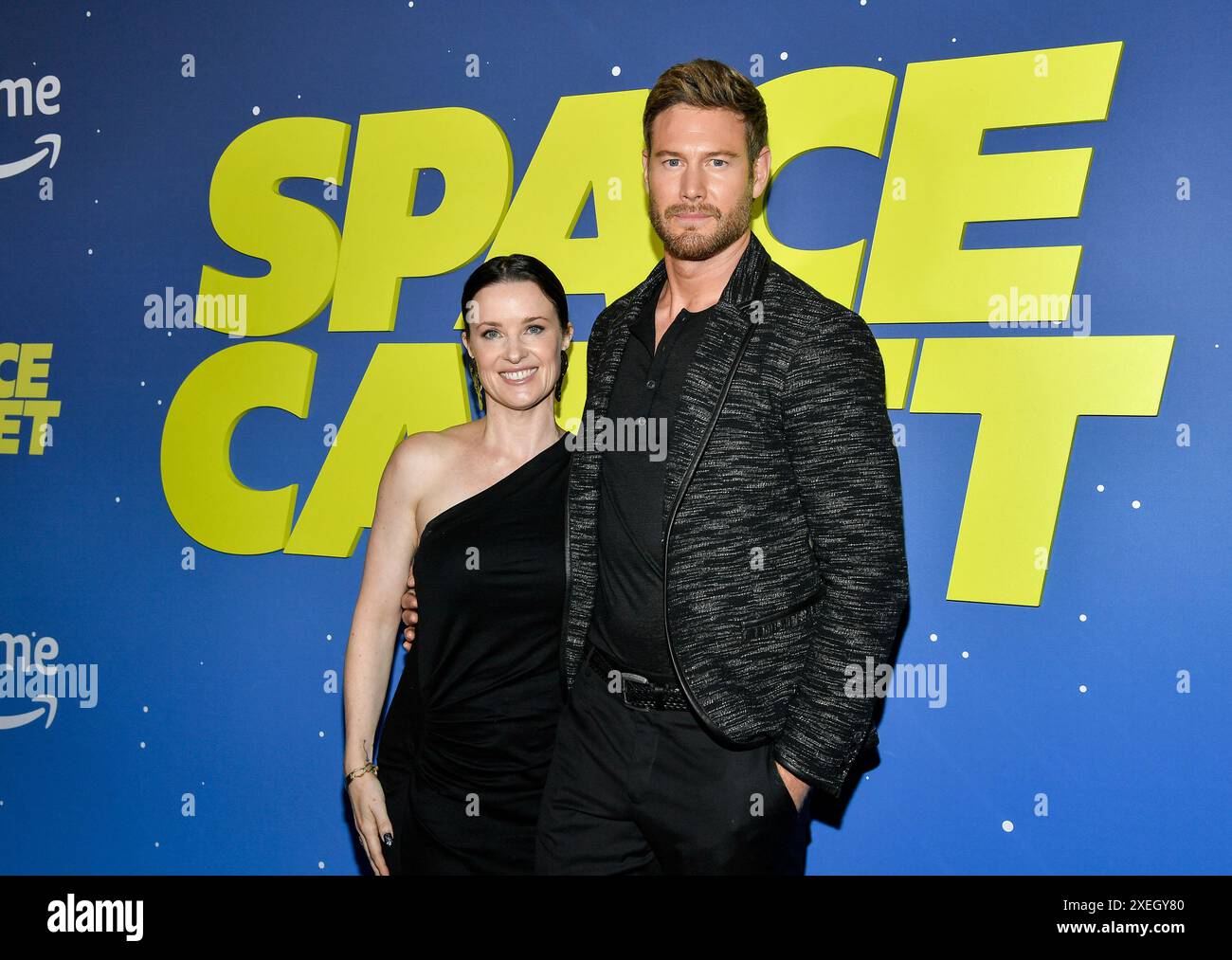 Writer-director Liz W. Garcia, left, actor Tom Hopper attend the Amazon ...