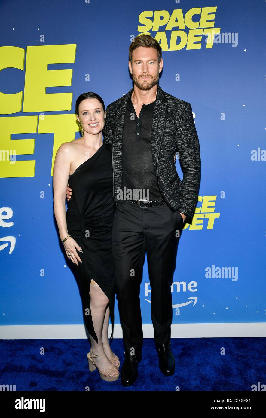 Writer-director Liz W. Garcia, left, actor Tom Hopper attend the Amazon ...