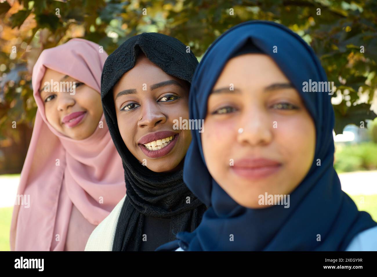 Sisterhood Snapshot: Middle Eastern Muslim Women in Hijab Capturing ...