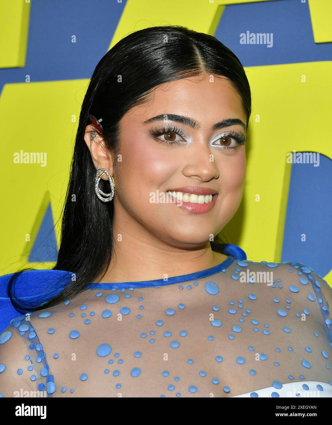 Kuhoo Verma attends the Amazon MGM Studios premiere of "Space Cadet" at ...